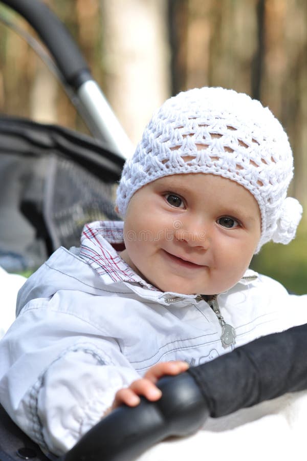 Baby outdoor in the track stock image. Image of beautiful - 13206997