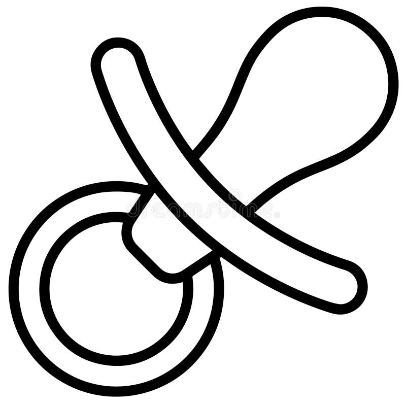 Baby Pacifier Vector Illustration by Crafteroks Stock Vector ...