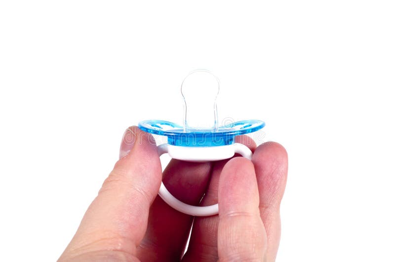 Baby pacifier stock photo. Image of infant, finger, white - 18871726
