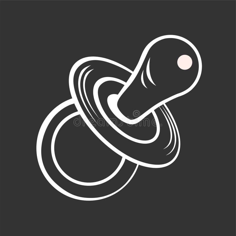 Lines Pacifier Baby Logo Symbol Vector Icon Illustration Graphic Design ...