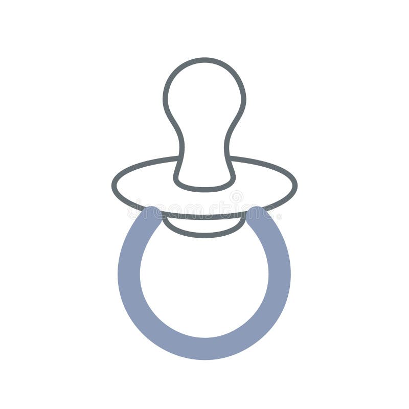 Baby Pacifier Icon. Blue Pacifier Icon, Suitable for Baby Product ...
