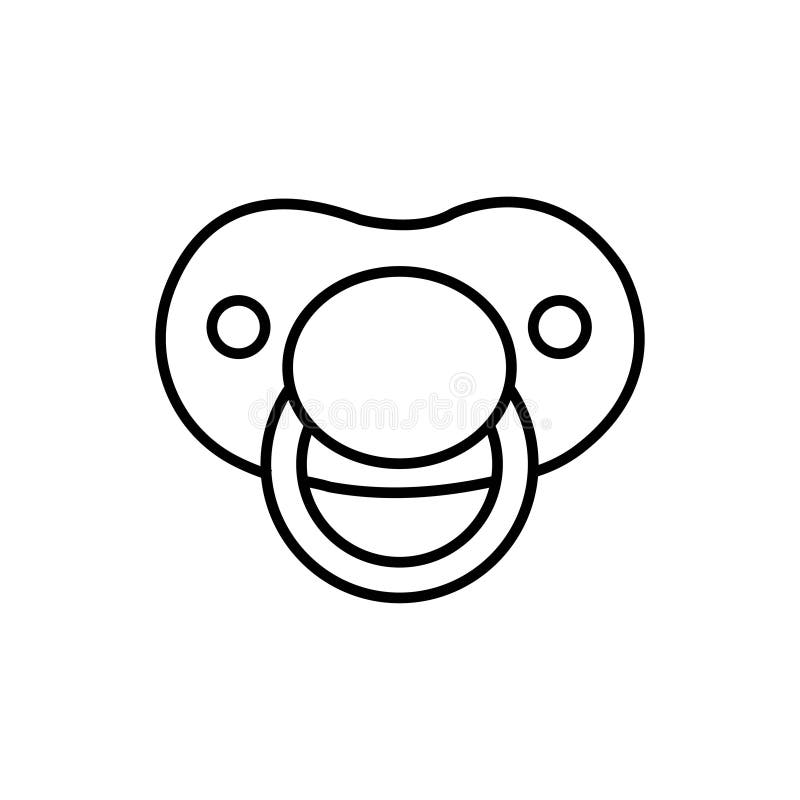 Baby Pacifier Outline