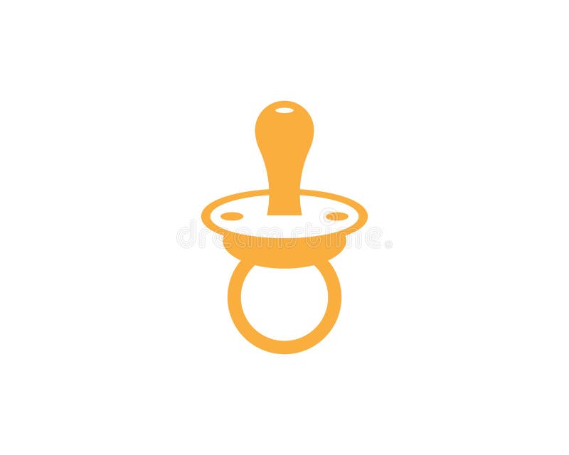 Baby Pacifier Logo Vector Template Stock Vector - Illustration of child ...