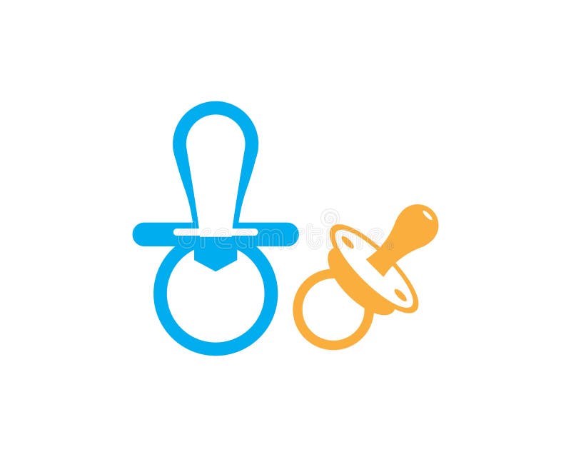 Baby Pacifier Logo Vector Template Stock Vector - Illustration of logo ...