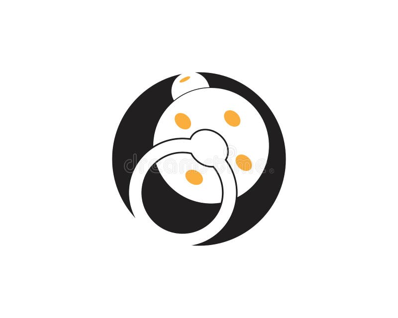 Baby Pacifier Logo Vector Template Stock Vector - Illustration of color ...