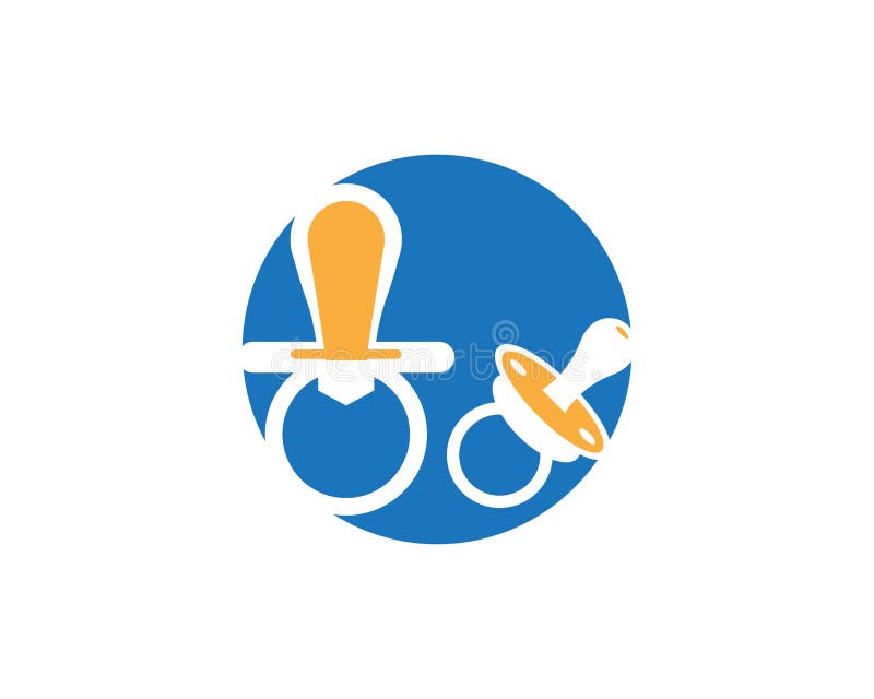 Baby Pacifier Logo Vector Template Stock Vector - Illustration of care ...