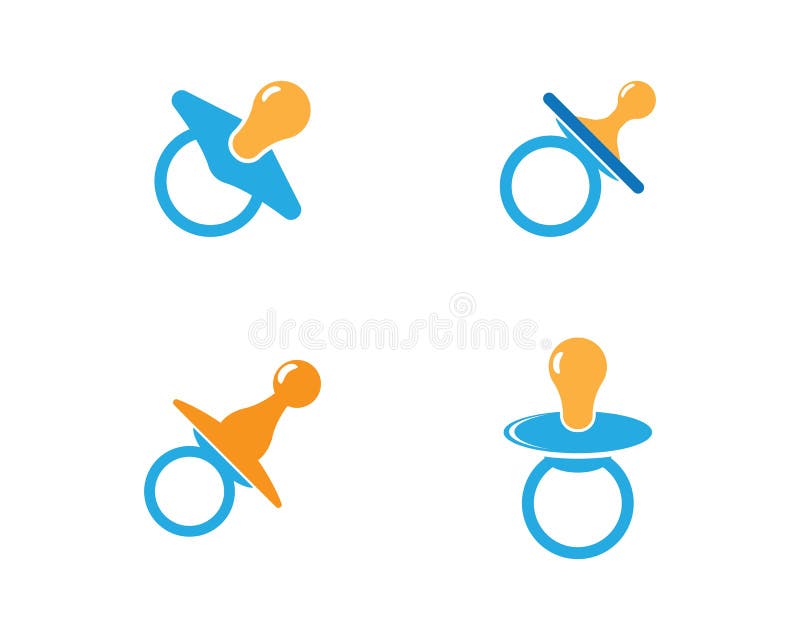 Baby Pacifier Symbol Vector Icon Stock Vector - Illustration of ...