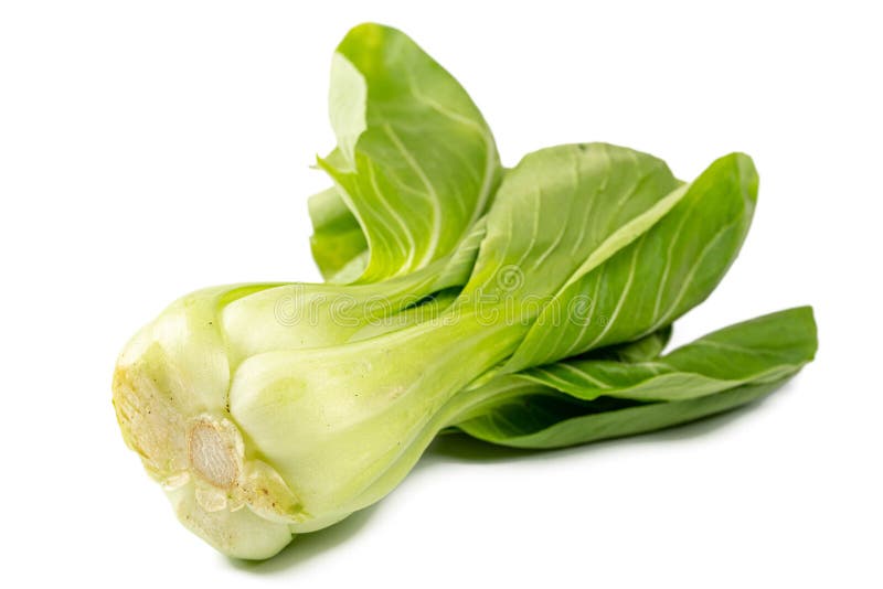 Baby Pak Choy or Chinese Cabbage on White Stock Photo - Image of edible ...