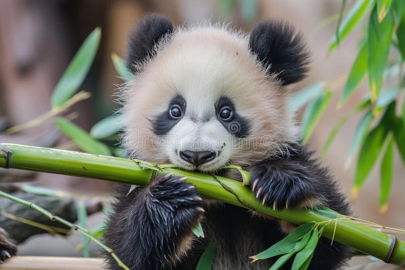 1,114 Baby Panda Eating Bamboo Stock Photos - Free & Royalty-Free Stock ...