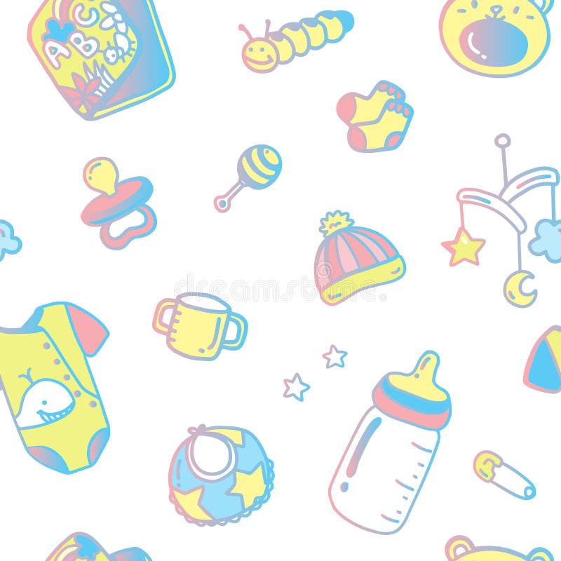 Different Items Baby Stock Illustrations – 347 Different Items Baby ...
