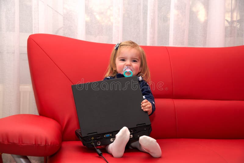 Baby pc stock image. Image of person, game, electronics - 53894397