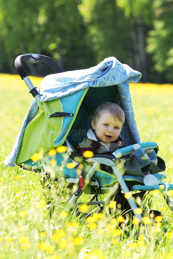 Man with a perambulator stock photo. Image of pram, together - 22836338
