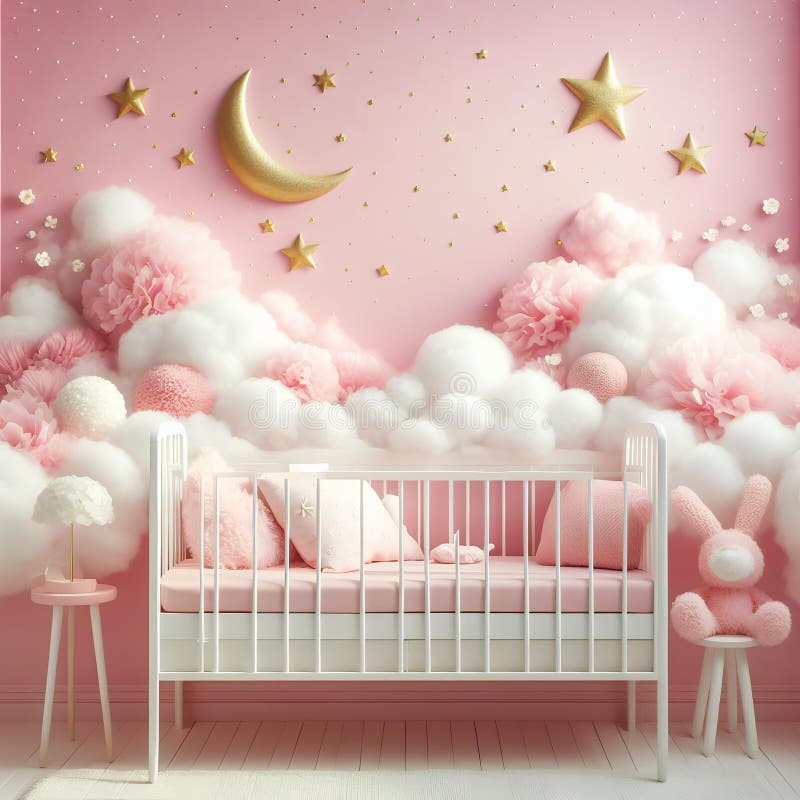 Baby Pink Background Wallpaper Stock Illustration - Illustration of ...