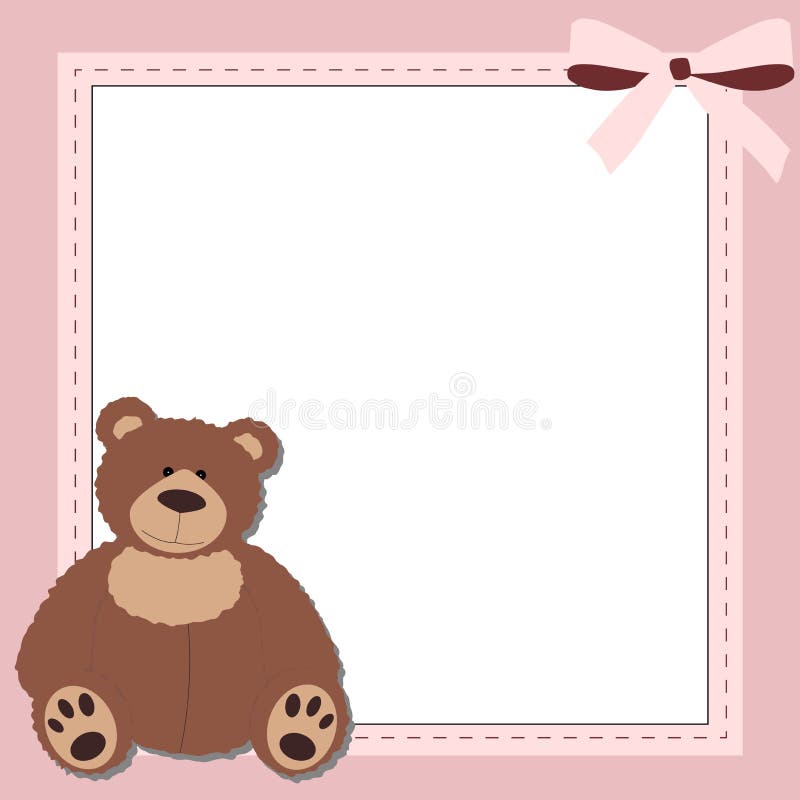 Baby pink photo frame stock vector. Illustration of poster - 76248511