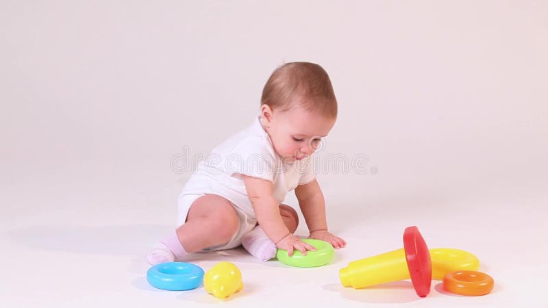 Baby Play Toy on the Floor at Home. Happy Family Kid Dream Concept ...