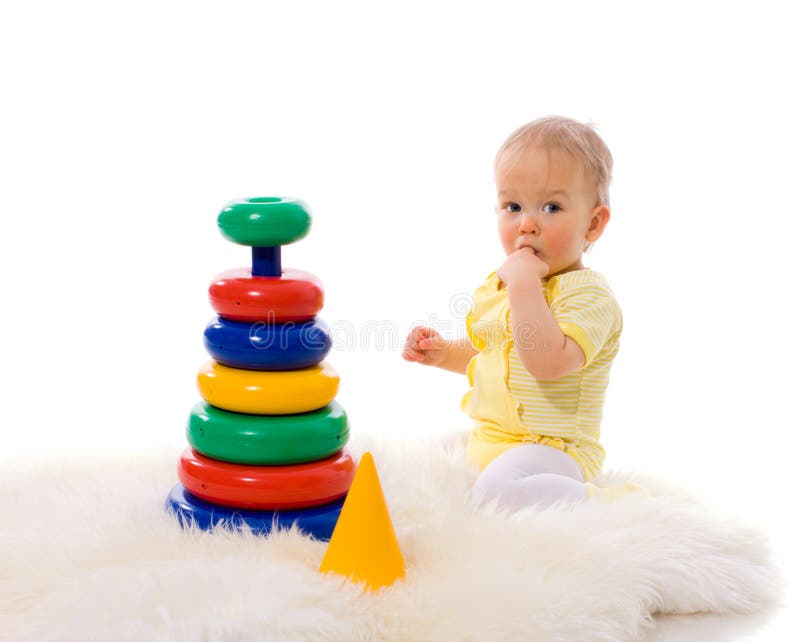 Baby playing stock photo. Image of body, clothes, learning - 16921678
