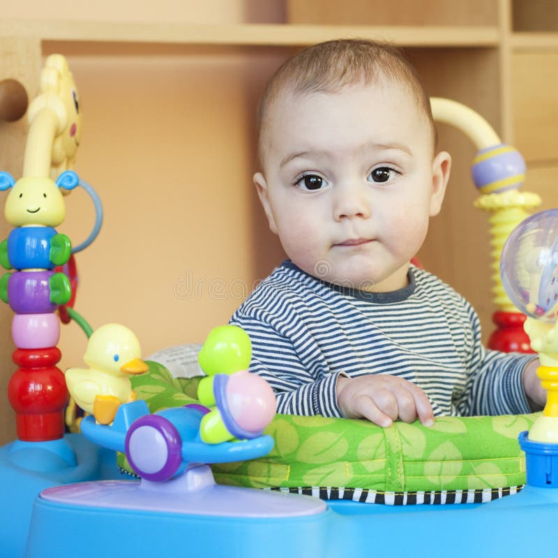 Baby playing stock image. Image of toys, cute, portrait - 23626155