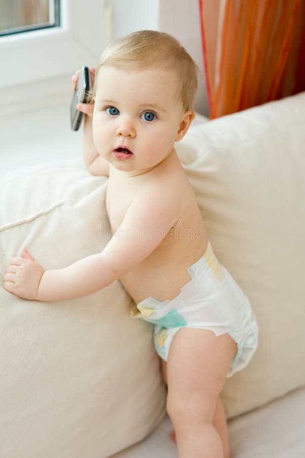 Baby Playing with Cell Phone Stock Photo - Image of cell, infant: 37196772