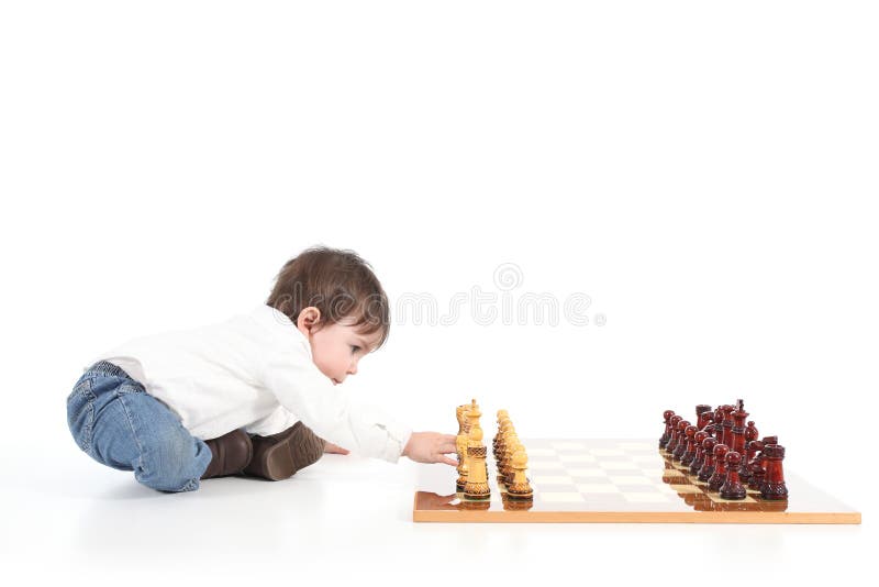 Kids playing chess stock image. Image of compete, knight - 13737451