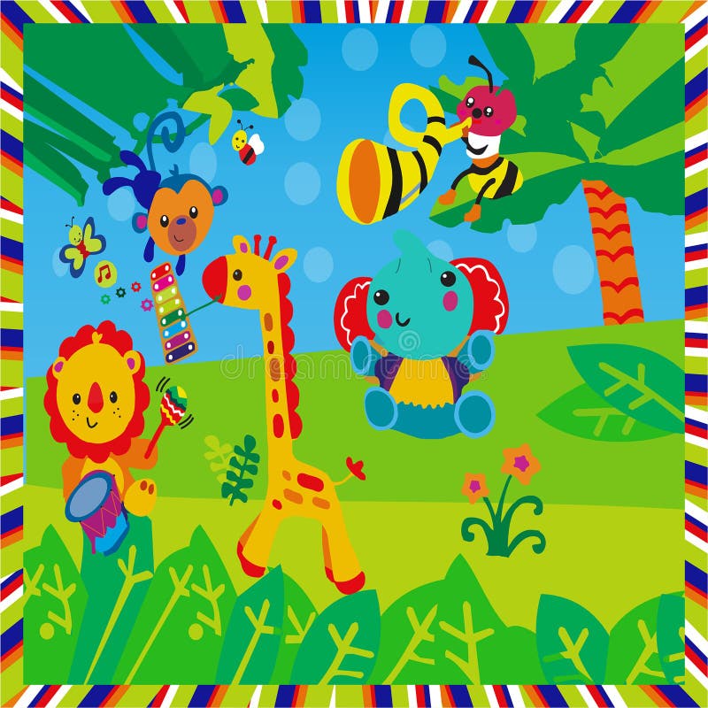 Baby Playing Mat by M Ikram Raza Chishti 2 Stock Vector - Illustration ...