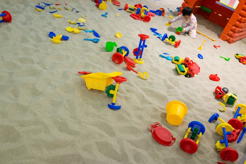 Baby playing in the sand stock image. Image of happiness - 29579097