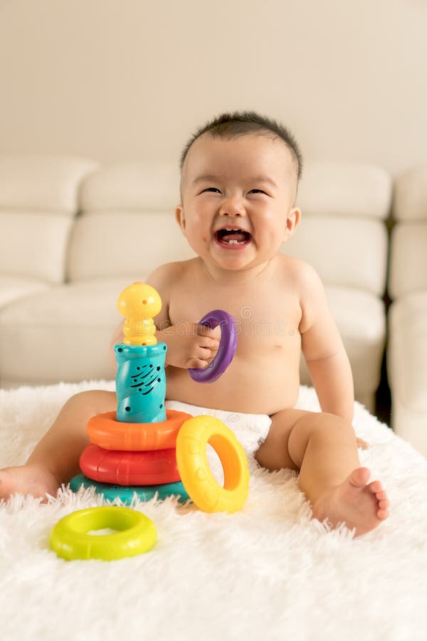 Baby playing toys stock image. Image of play, childhood - 97928665