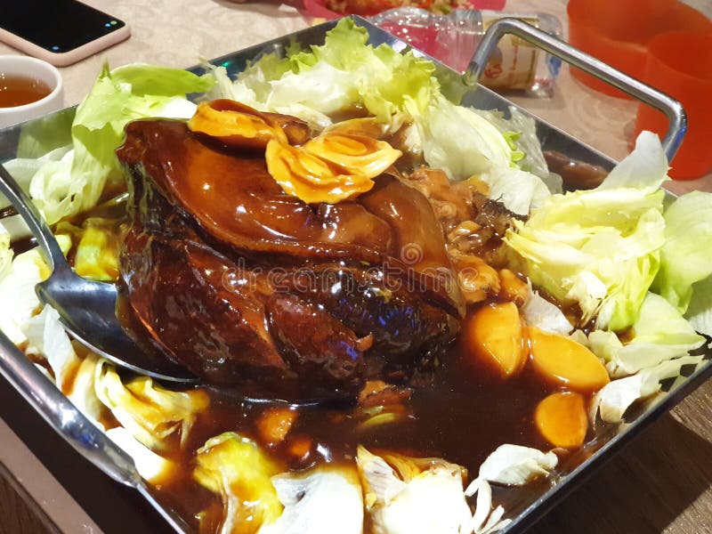 Baby pork belly stock image. Image of salad, cuisine - 226456513