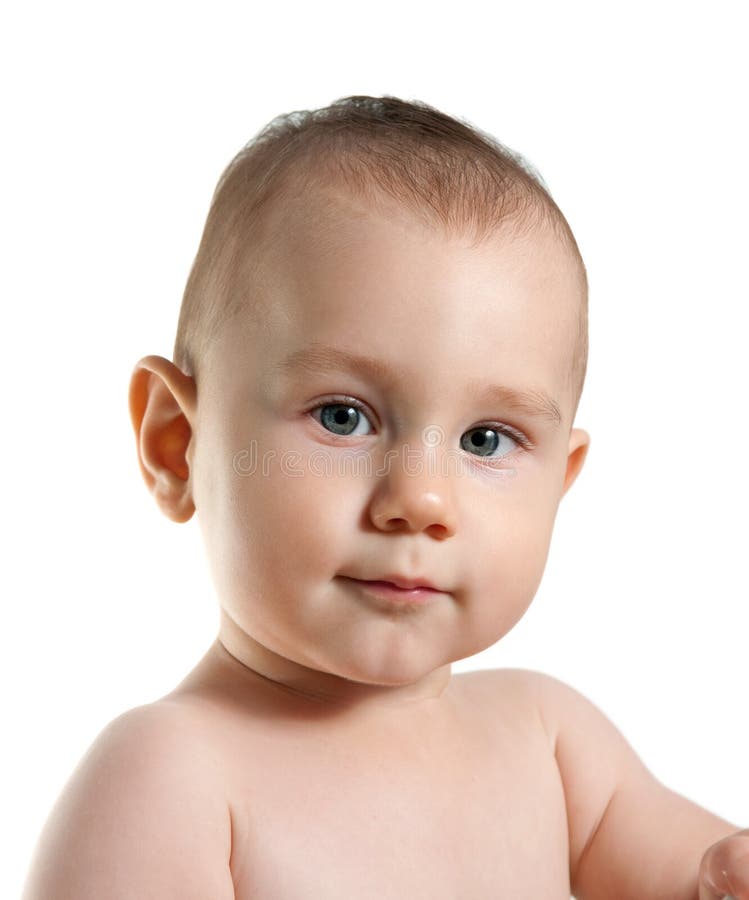 Baby portrait stock photo. Image of child, closeup, innocent - 25804342