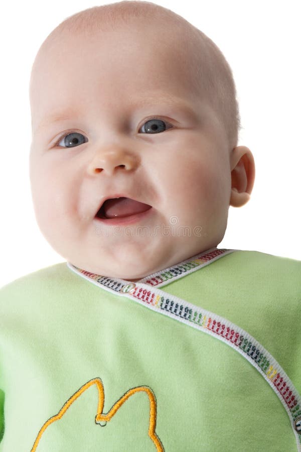 Baby portrait stock photo. Image of pleasure, cheerful - 7227974