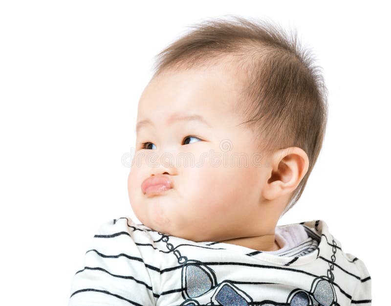 Asian baby pout lip stock photo. Image of angry, smooth - 36570220