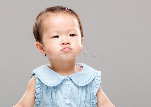 Baby pouting stock image. Image of studio, crying, temper - 40943997