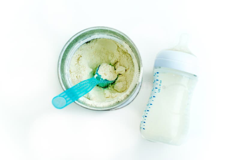 Baby Powder Milk Formula in a Can Stock Image - Image of care, drink ...