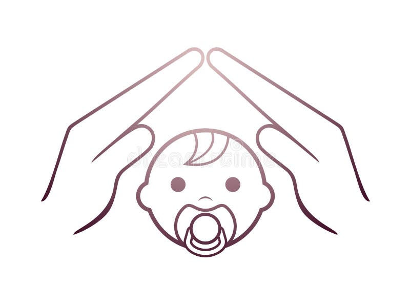 Child protect symbol stock vector. Illustration of elegant - 57714715