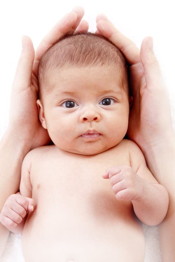 Baby protected stock photo. Image of adult, protection - 24051008