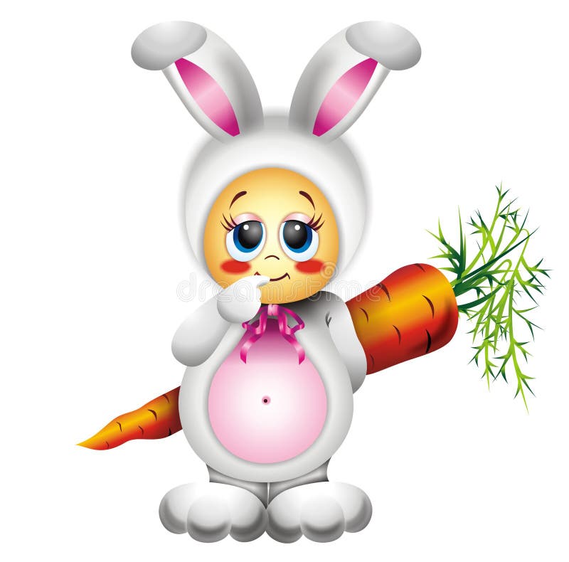 Baby in rabbit costume stock illustration. Illustration of rabbit - 5903721
