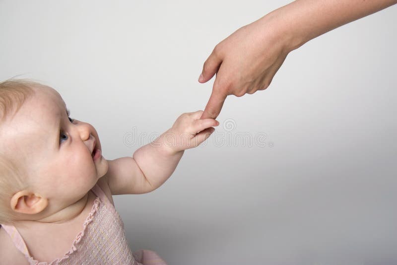 Baby Reaching stock photo. Image of sparse, uncluttered - 7592540