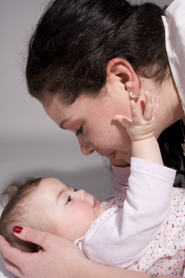 Baby reaching out stock photo. Image of portrait, mother - 8130100