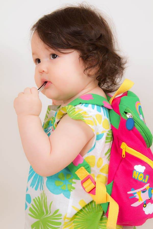 Baby Ready for School stock image. Image of energy, daughter - 20124301