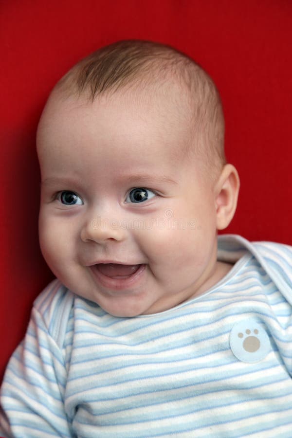 Baby stock photo. Image of playful, back, open, cute, year - 5042732