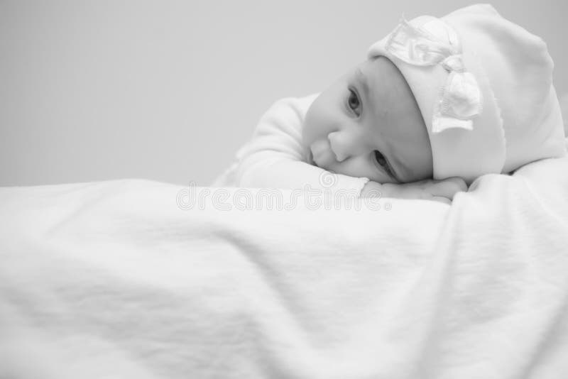 Baby Resting stock image. Image of black, white, cute - 3466391