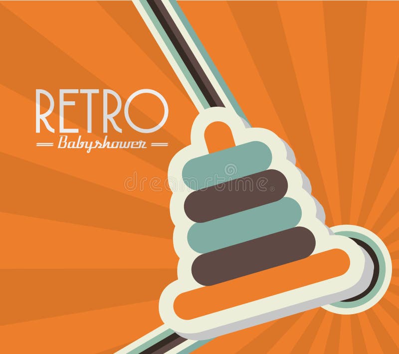 Baby retro frame design stock illustration. Illustration of icon - 65941034