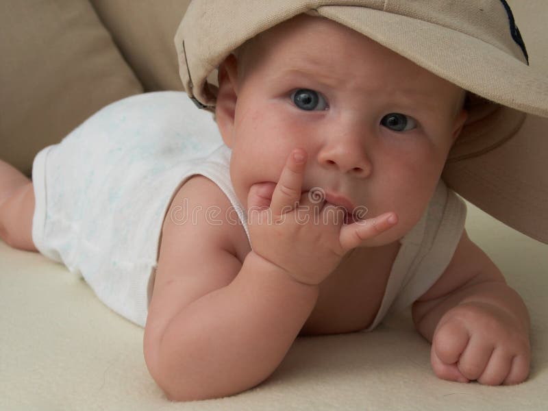 Baby-rocker stock image. Image of look, rocker, baby, hand - 255881