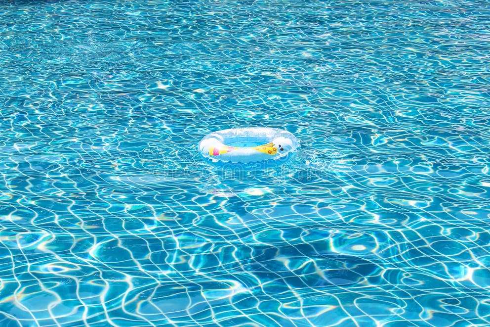 Baby Rubber Floats in the Pool. Stock Photo - Image of swim, water ...