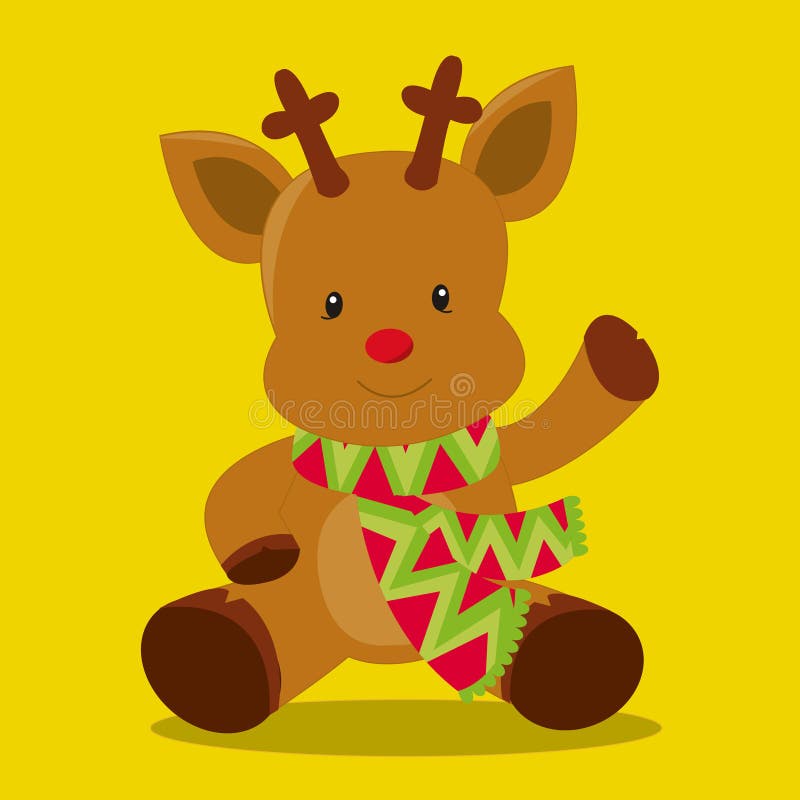 Baby rudolf weaving 01 stock vector. Illustration of cartoon - 198983106