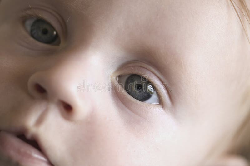 Squint of newborn baby stock image. Image of birthday - 36100187