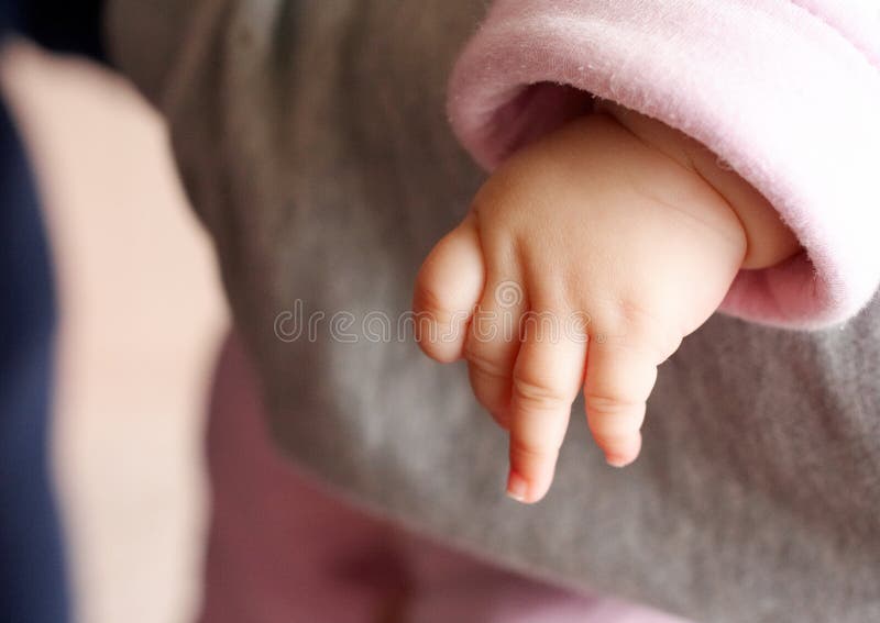 Baby hand stock image. Image of considerate, hand, babysitter - 4892439