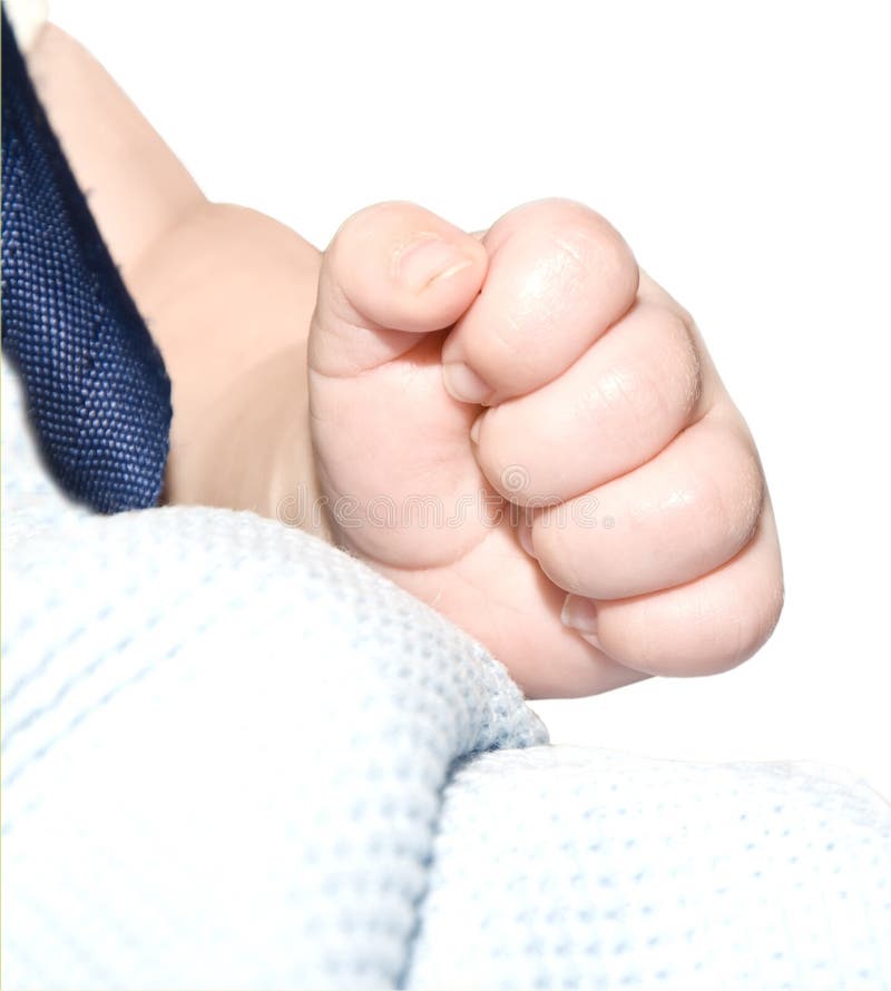 Baby s Hand Making a Fist stock photo. Image of hand - 10488840