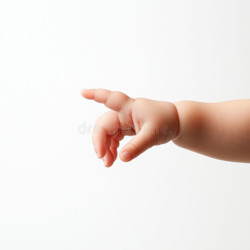 Baby s Hand Reaching Out stock illustration. Illustration of discovery ...