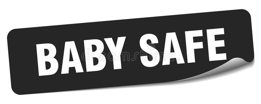 Baby Safe Sticker. Baby Safe Label Stock Vector - Illustration of ...