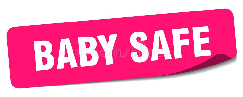Baby Safe Sticker. Baby Safe Label Stock Vector - Illustration of ...